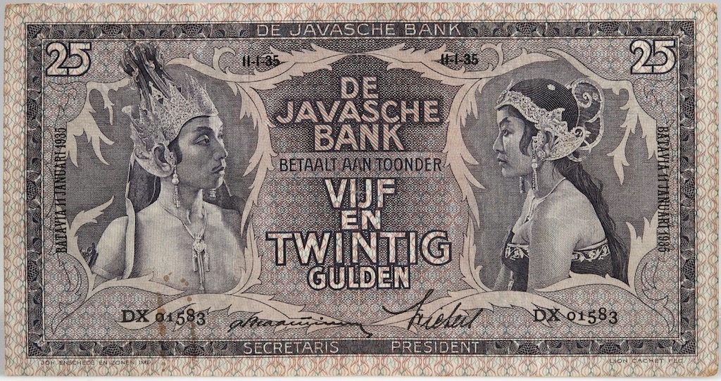 Banknotes of the Javasche Bank – Art Deco Bali blog